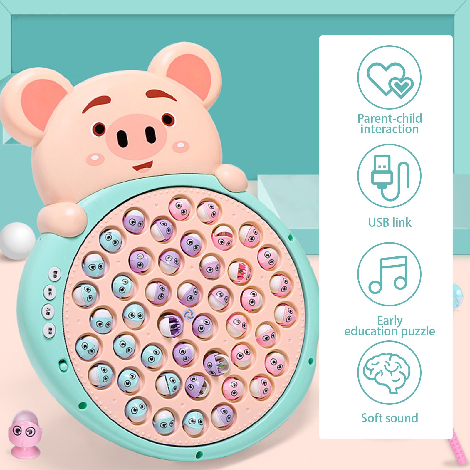 Magnet Electronic Rotating Fishing Game Interactiv... – Grandado