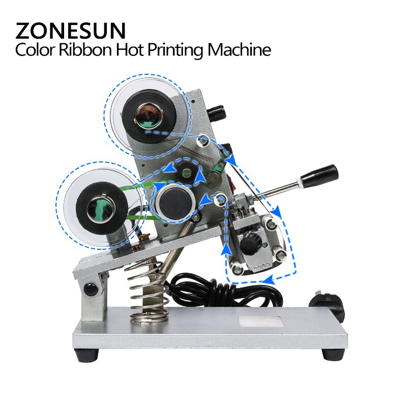 ZONESUN ZY-RM5 Coding Machine Color Ribbon Printin... – Grandado