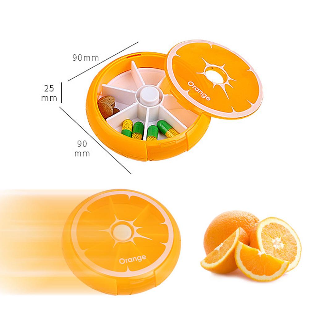 Weekly Rotating Pill Box Case Home First Aid Split... – Grandado