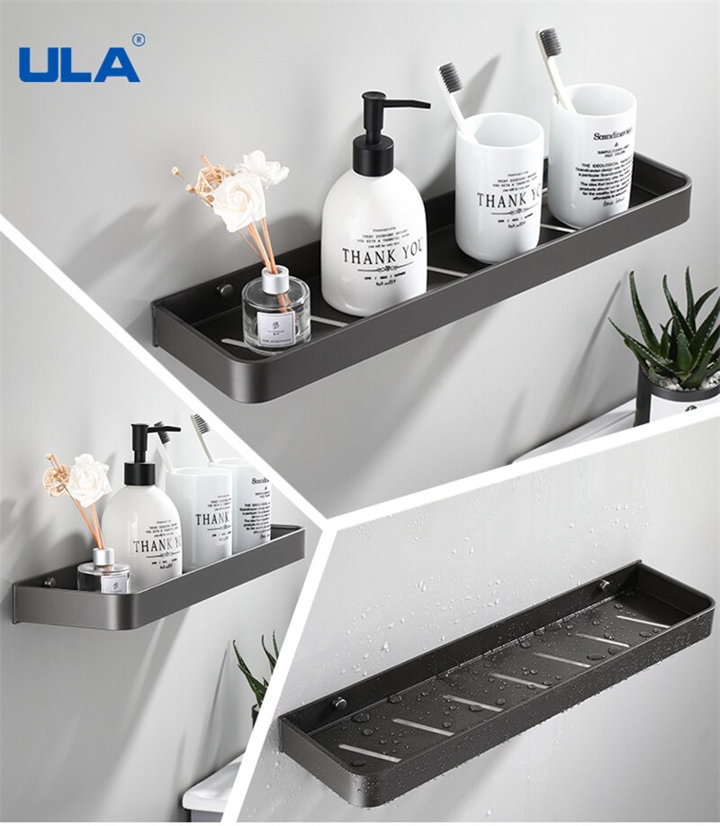 Ula Zwarte Badkamer Plank 30/40/50Cm Keuken Wandpl... – Grandado
