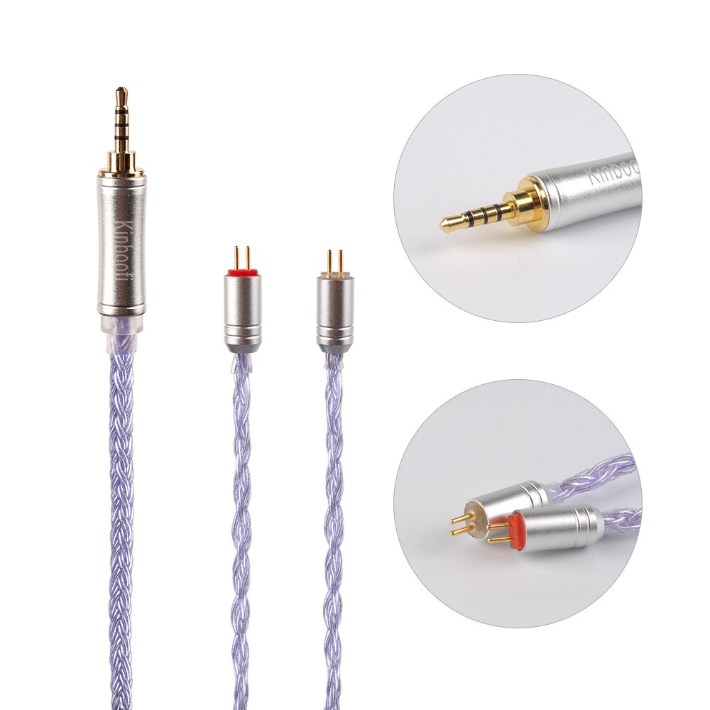 Kinboofi 16 Core High Purity Silver Plated Cable 2... – Grandado