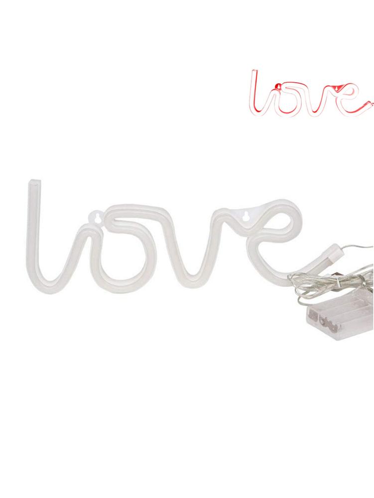 LOVE LED Neon Sign Light USB Wall Lamp Valentines ... – Grandado