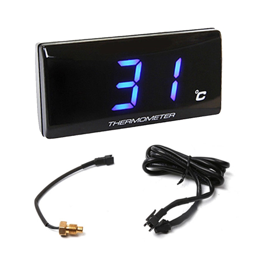1 Pcs Water Thermometer Gauge Meter Blauw Rood Lcd... – Grandado