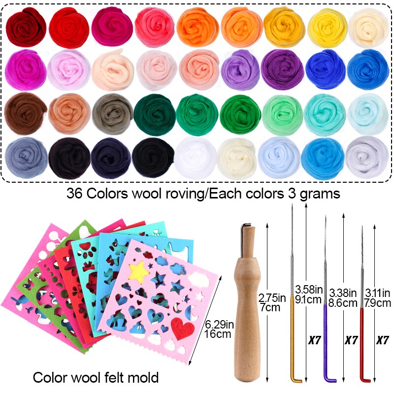 LMDZ Needle Felting Kit Wool Needle Felting Kit Ne... – Grandado