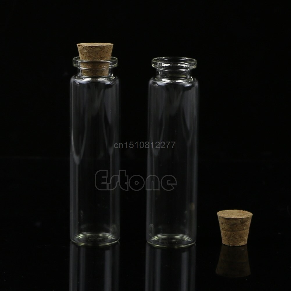 30Pcs 20mL Mini Small Tiny Clear Cork Stopper Glas... – Vicedeal