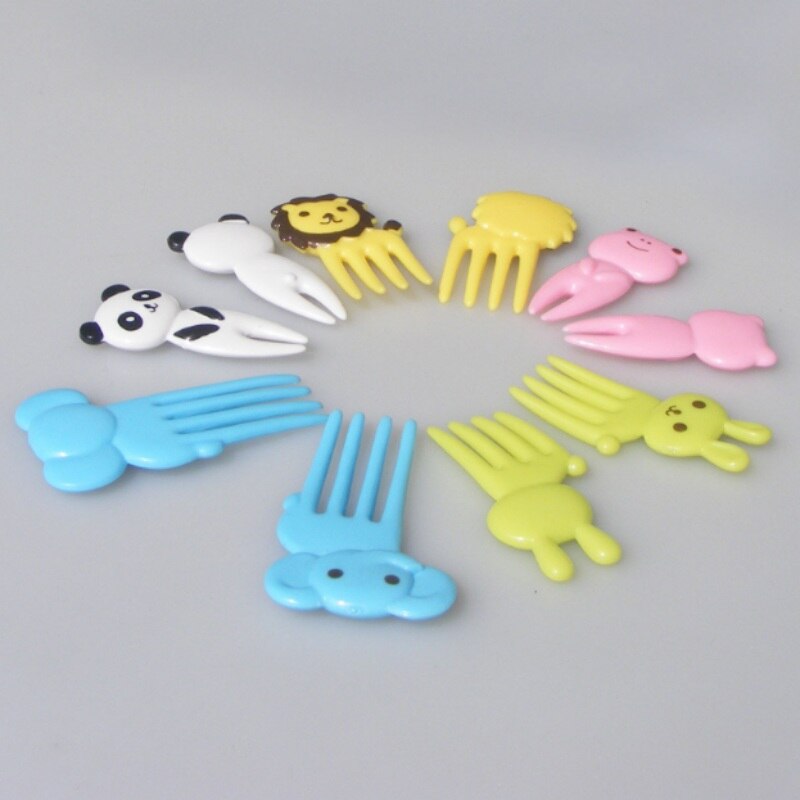 Kerst Plastic Dier Fruit Vorken Party Voedsel Pick... – Grandado