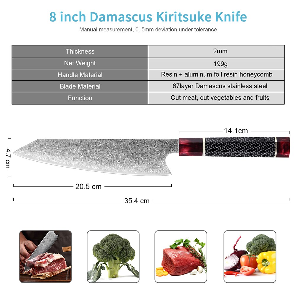XITUO Damascus Steel 67-layer Japanese Chef Knife ... – Grandado