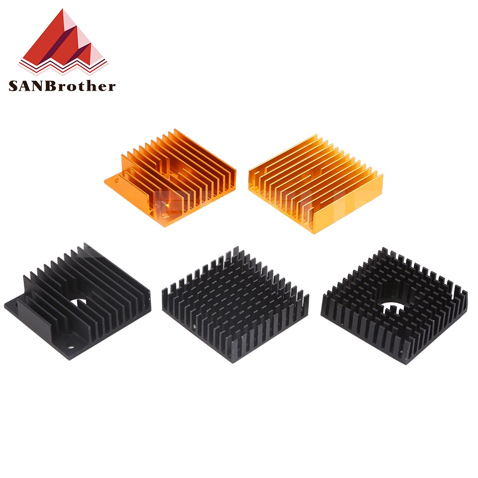 3D Printer Aluminium Motor Heatsink Zwart Goud Rad... – Vicedeal