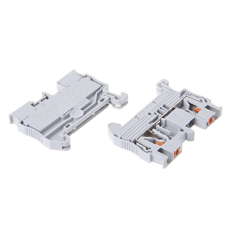 10 Pcs PT 2.5 Push-In Din Rail Mounted Terminal Bl... – Grandado