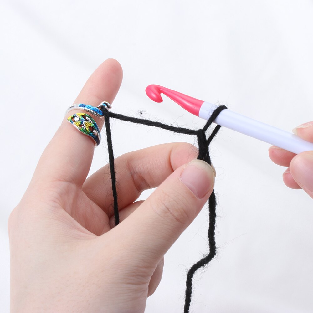 Verstelbare Pauw Haak Ring Breien Tool Loop Pauw T... – Vicedeal