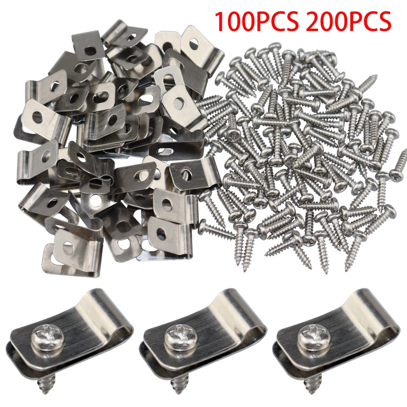 Wire Fence Clips, 100 Pieces Fence Wire Clamps Alu... – Grandado