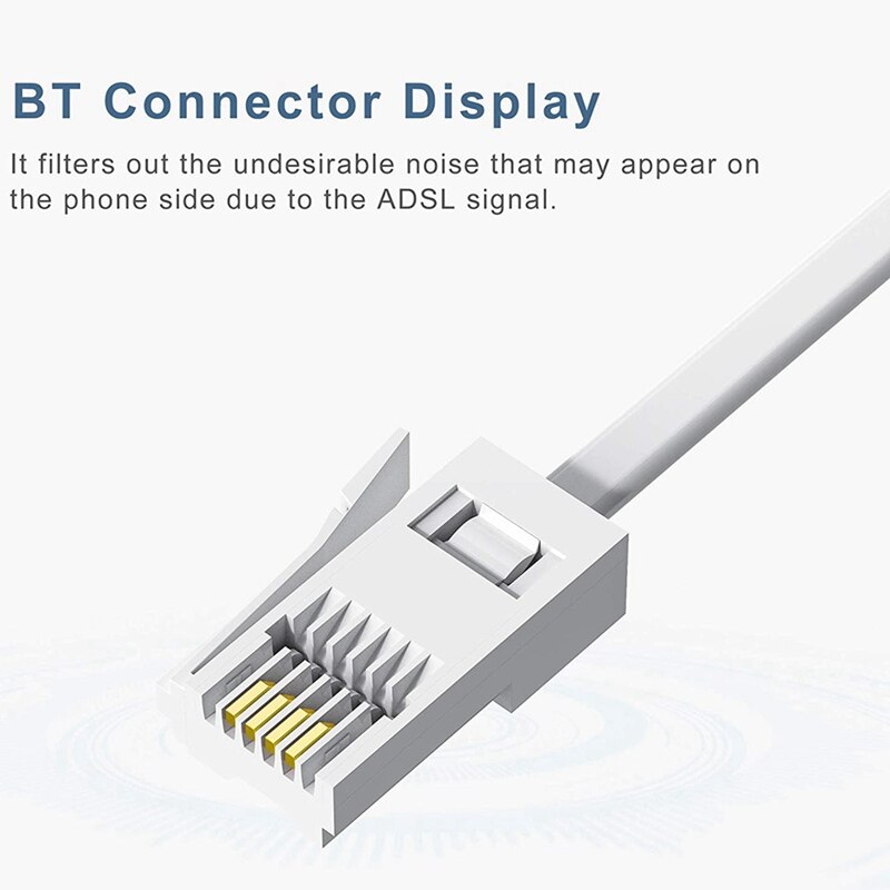 BT Plug To ADSL RJ11 Broadband Internet Microfilte... – Vicedeal