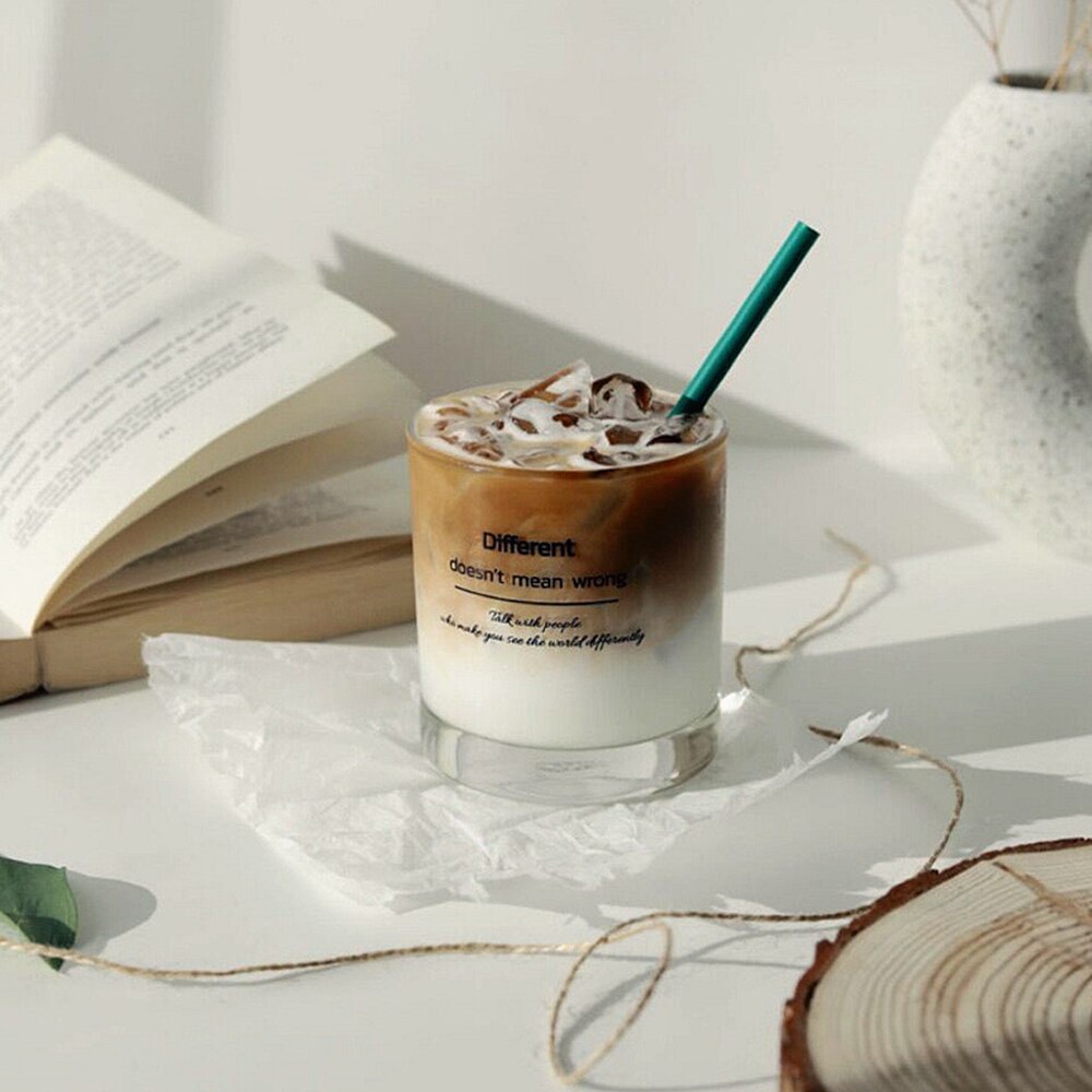 300ml Korean Style Coffee Mug INS Transparent Glas... – Vicedeal
