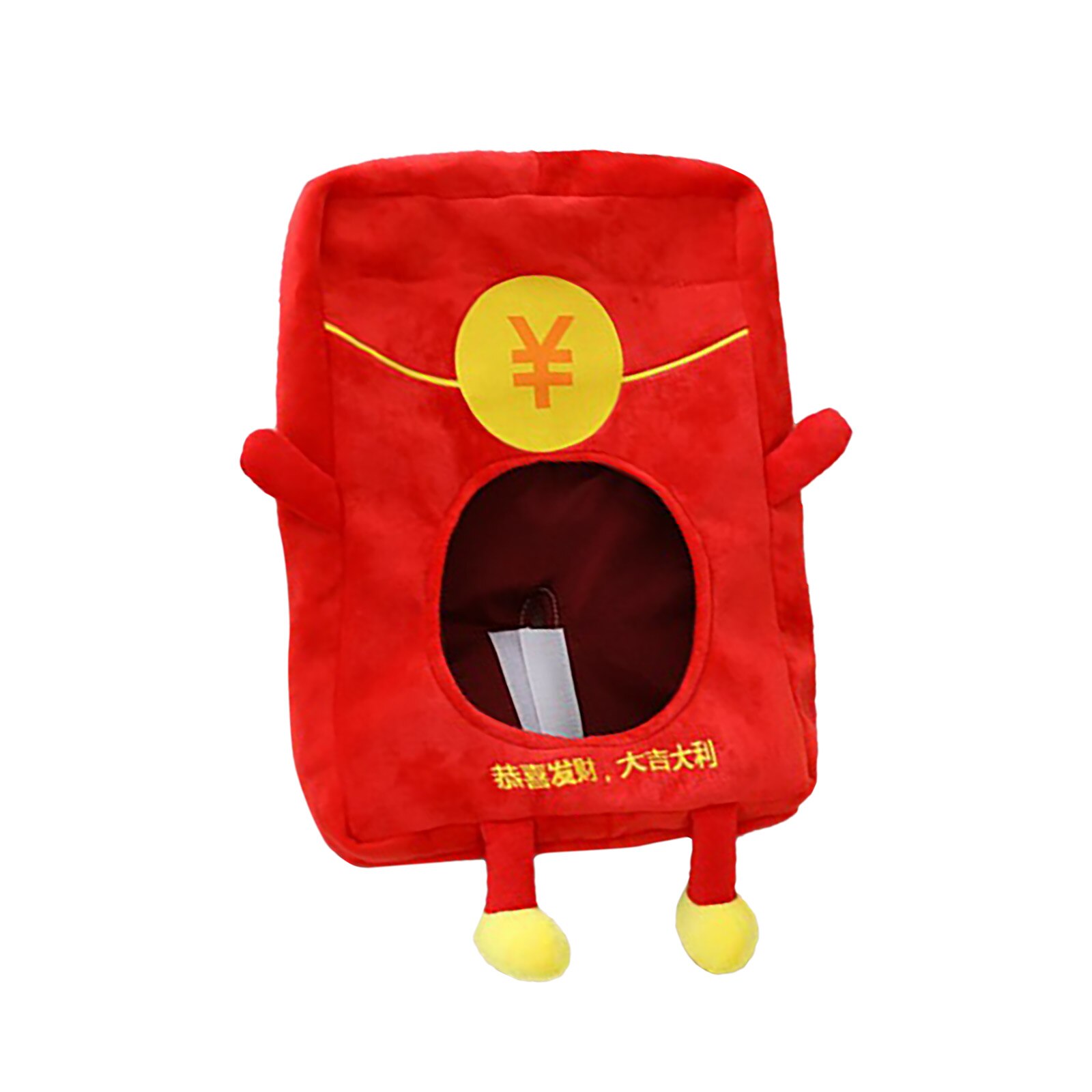 Plush Red Envelope Shape Doll Headgear Hat Cap Cos... – Grandado