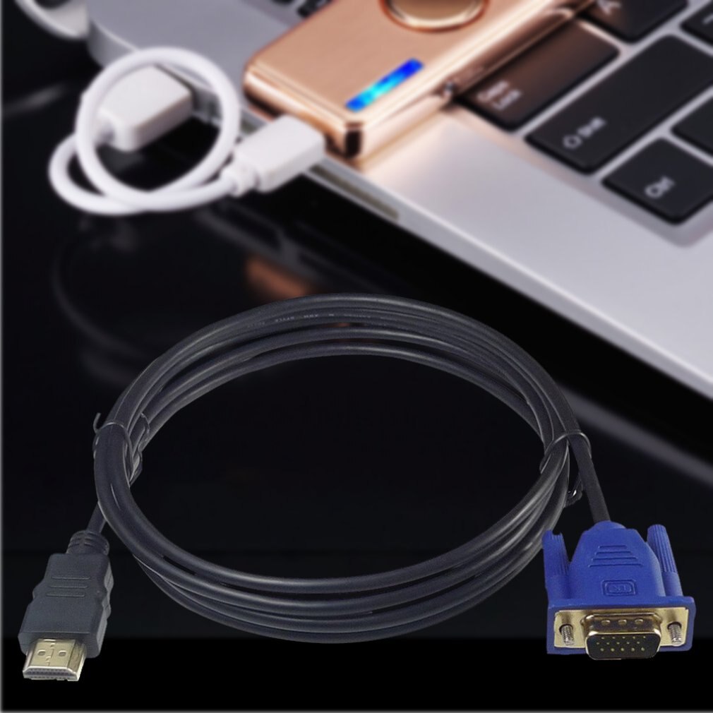 3/5m Gold Plated Connectors HDMI Male to VGA HD-15... – Grandado