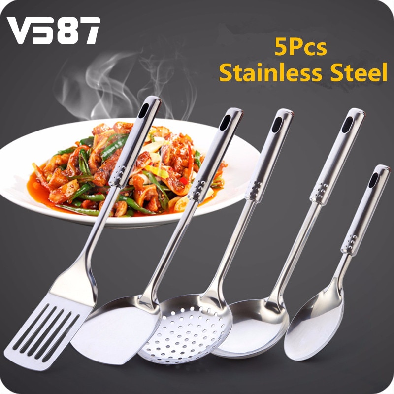 5 st rostfritt stål köksredskap set spatel sked st... – Grandado