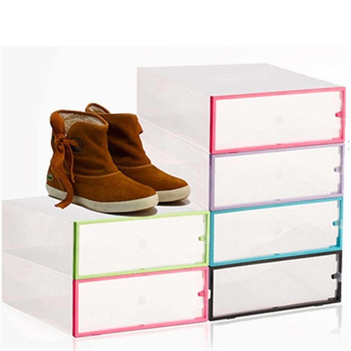 Boots Box Shoe Storage Box Case DIY Folding Shoe b... – Grandado