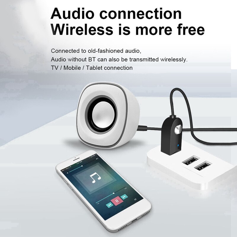 Plug Play Aux Bluetooth 5.0 Adapter Dongle Kabel V... – Grandado