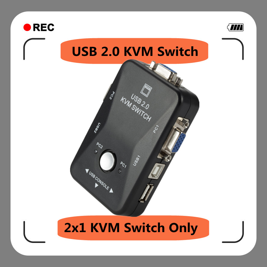 2/4 Port USB2.0 KVM Switch Box For Mouse Keyboard ... – Vicedeal