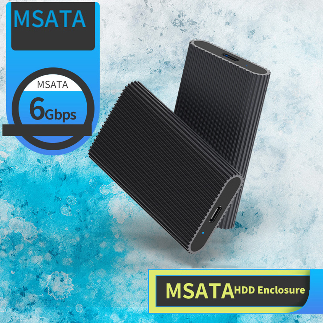Aluminum MSATA M.2 SSD Enclosure CaseType C to Typ... – Grandado