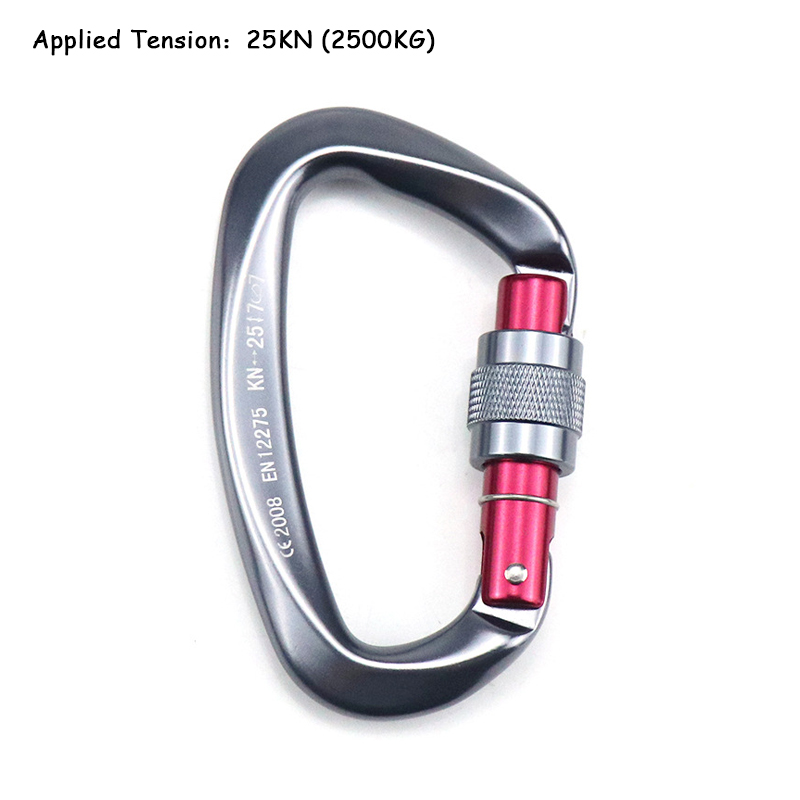 25KN Climbing Carabiner D Shape Aviation Aluminum ... – Grandado