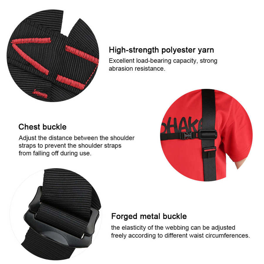 Climbing Harness Safety Belt Anti Fall Full Protec... – Grandado