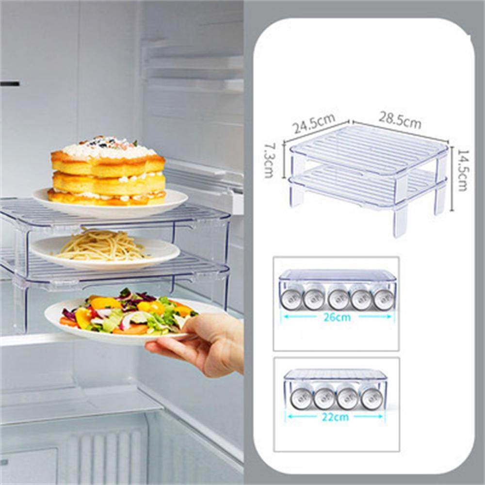 2Pcs/Set Kitchen Storage Rack Shelf Refrigerator O... – Grandado