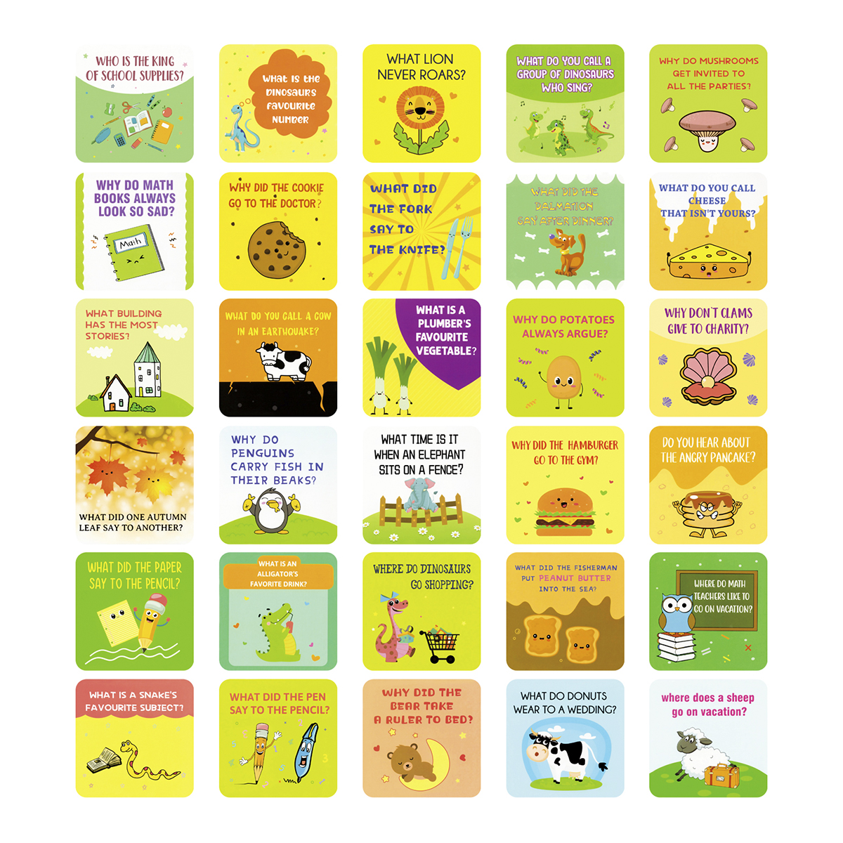 60Pcs Joke Cards Lunch Box Notes Cards For Student... – Grandado