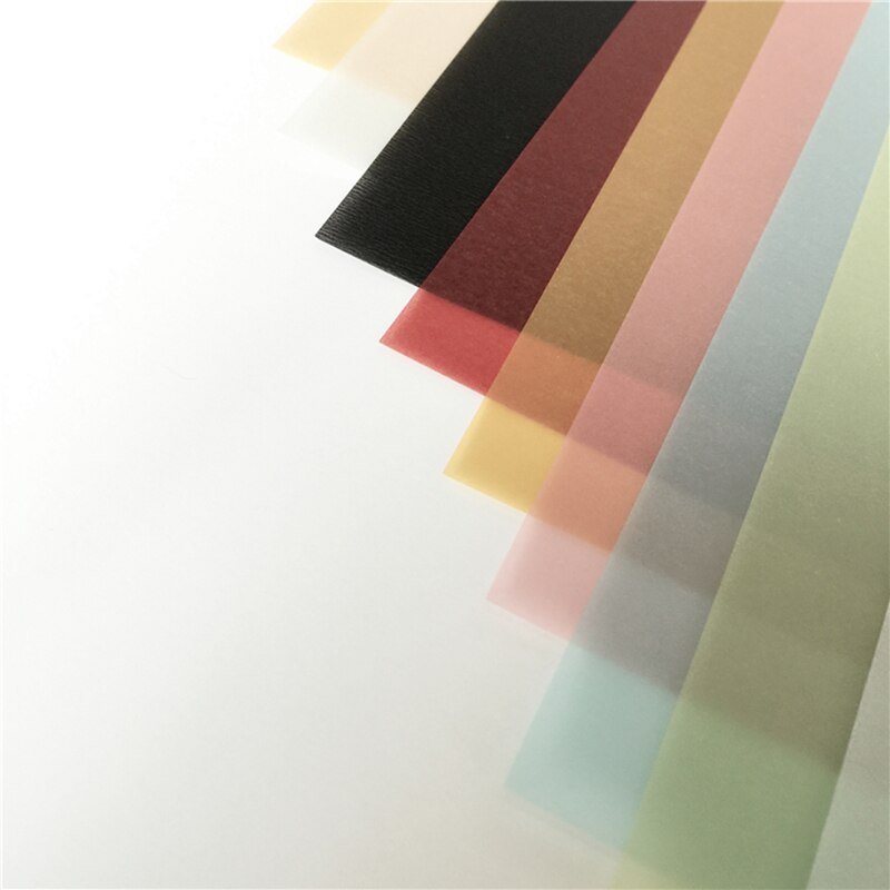 50pcs 15x10cm Coloured Translucent Tracing Papers ... – Grandado