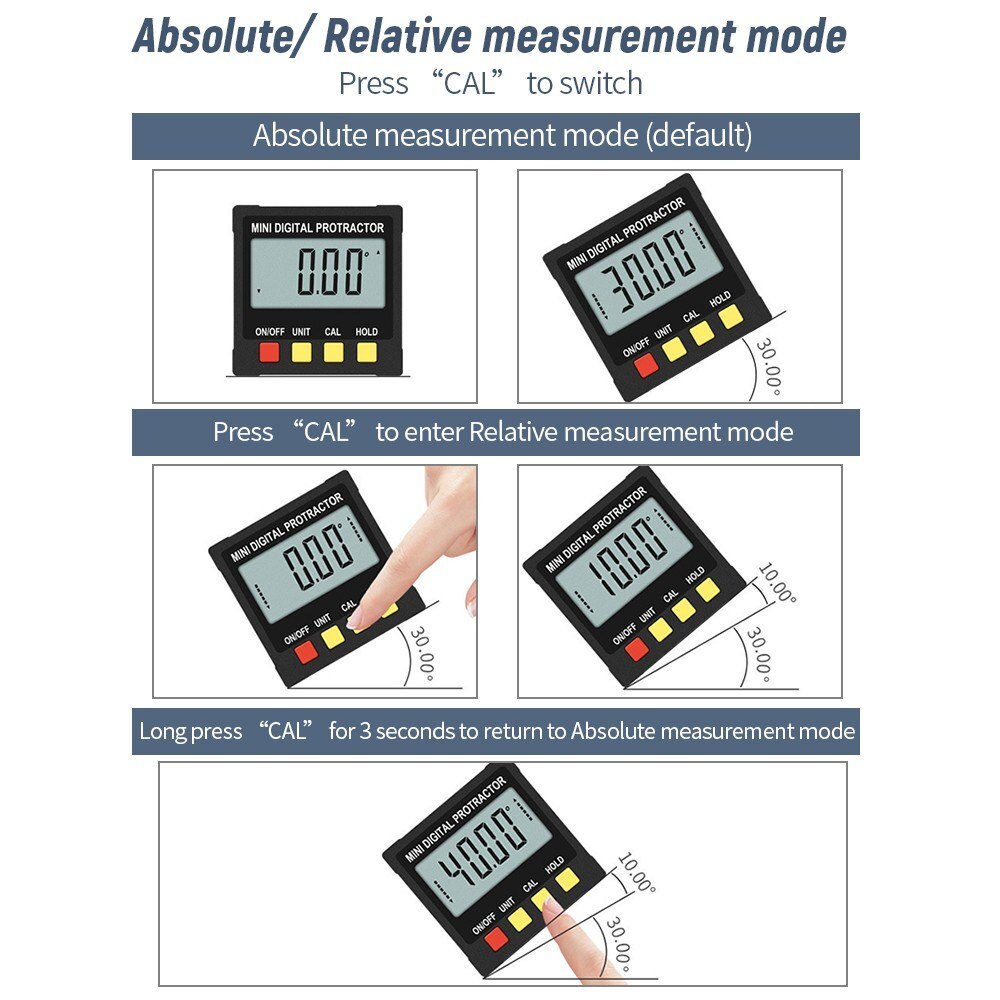 Digital Inclinometer Level 360° High-precision Mea... – Vicedeal Digital Inclinometer Level 360° High-precision Mea... – Vicedeal