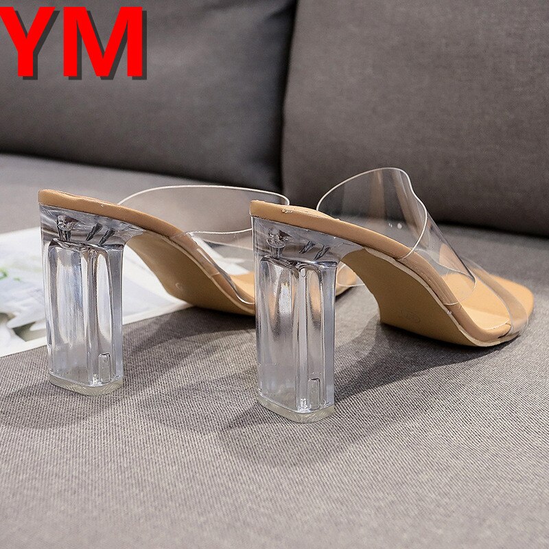 Clear Heels Slippers Women Sandals Summer Shoes Wo... – Grandado