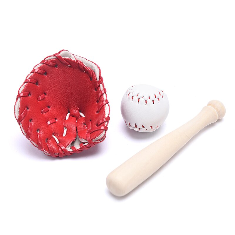 3Pcs/Set 1/12 Dollhouse Mini Baseball Bat Glove an... – Grandado