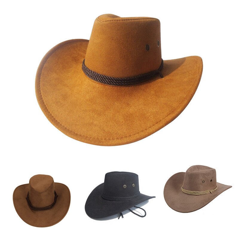 Cowboy Cap Suede Look Wild West Fancy Cowgirl Unis... – Vicedeal