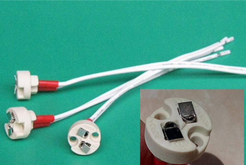 2pcs durable lamp base mr16 Ceramic lamp holder g5... – Vicedeal