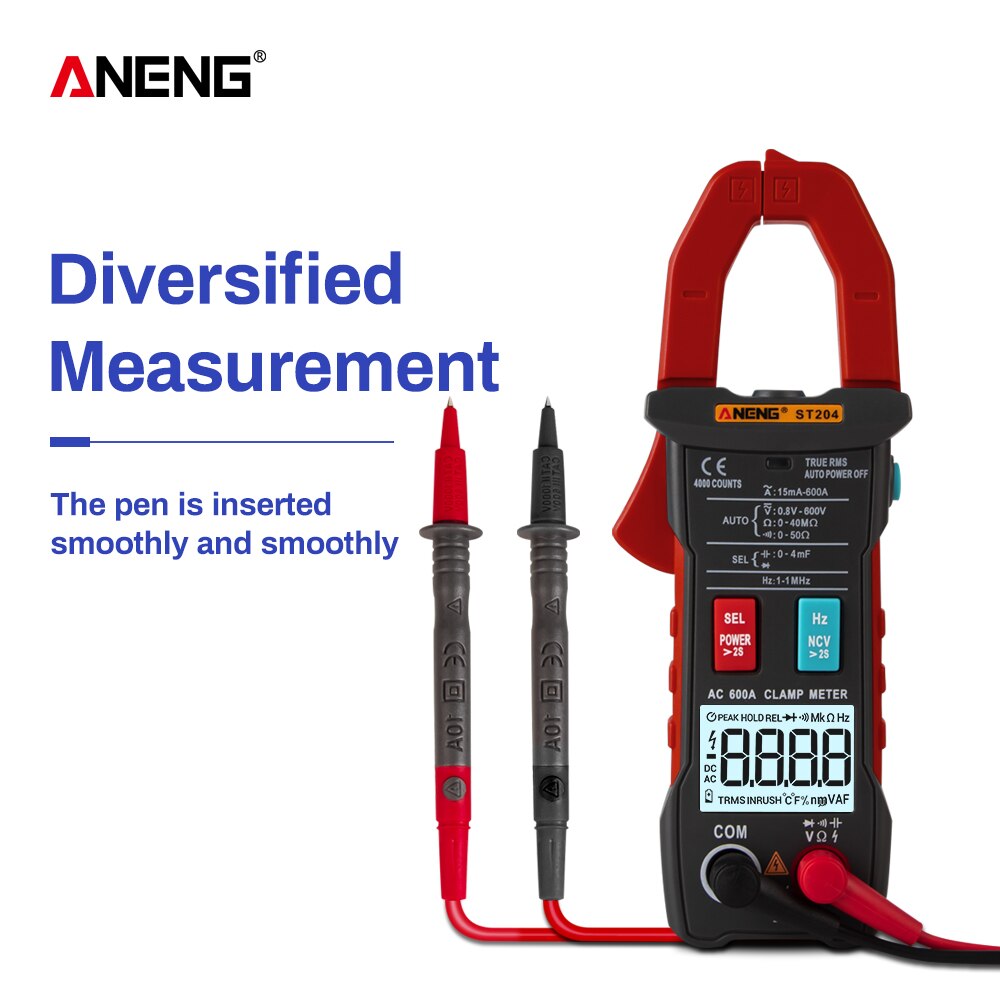 ANENG ST204 Clamp Meter Digital Multimeter True RM... – Vicedeal