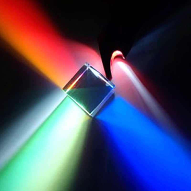 1pc Optical Glass X-cube Prism Lens Bright Light O... – Grandado