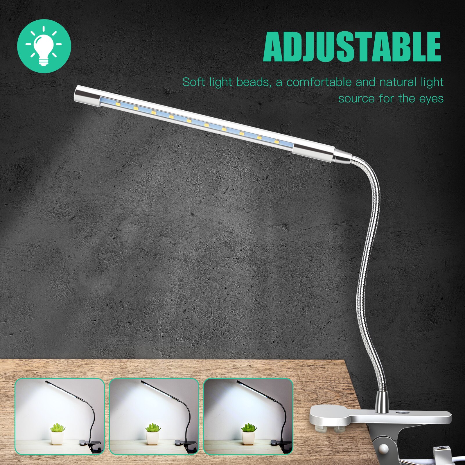 Portable USB LED Mini Book Light Reading Light Tab... – Grandado