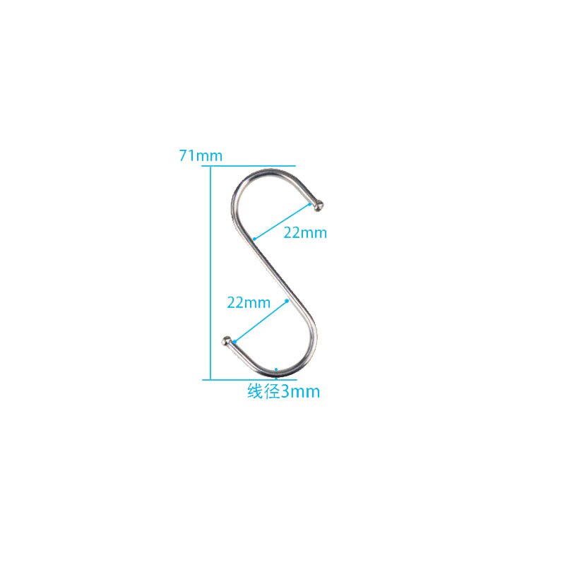 10PCs/Set Metal S Shaped Hooks Save Space Closet B... – Vicedeal