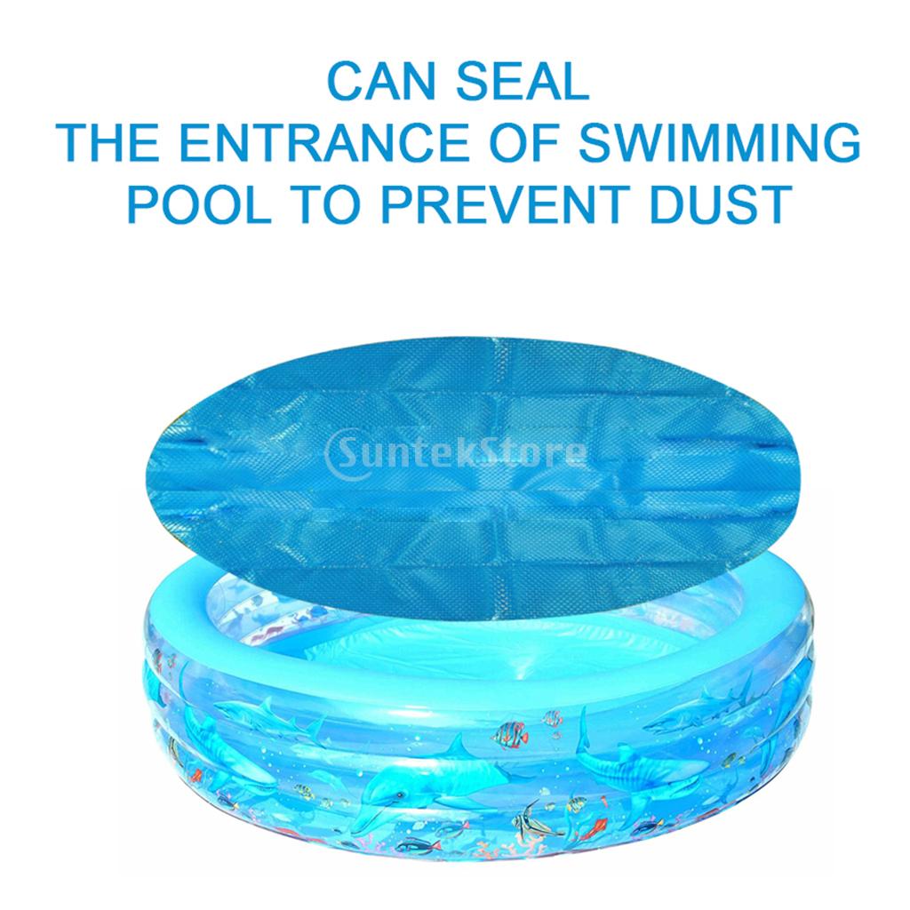 Solar Pool 4/5/6FT Round Inflatable Set Swimming P... – Grandado