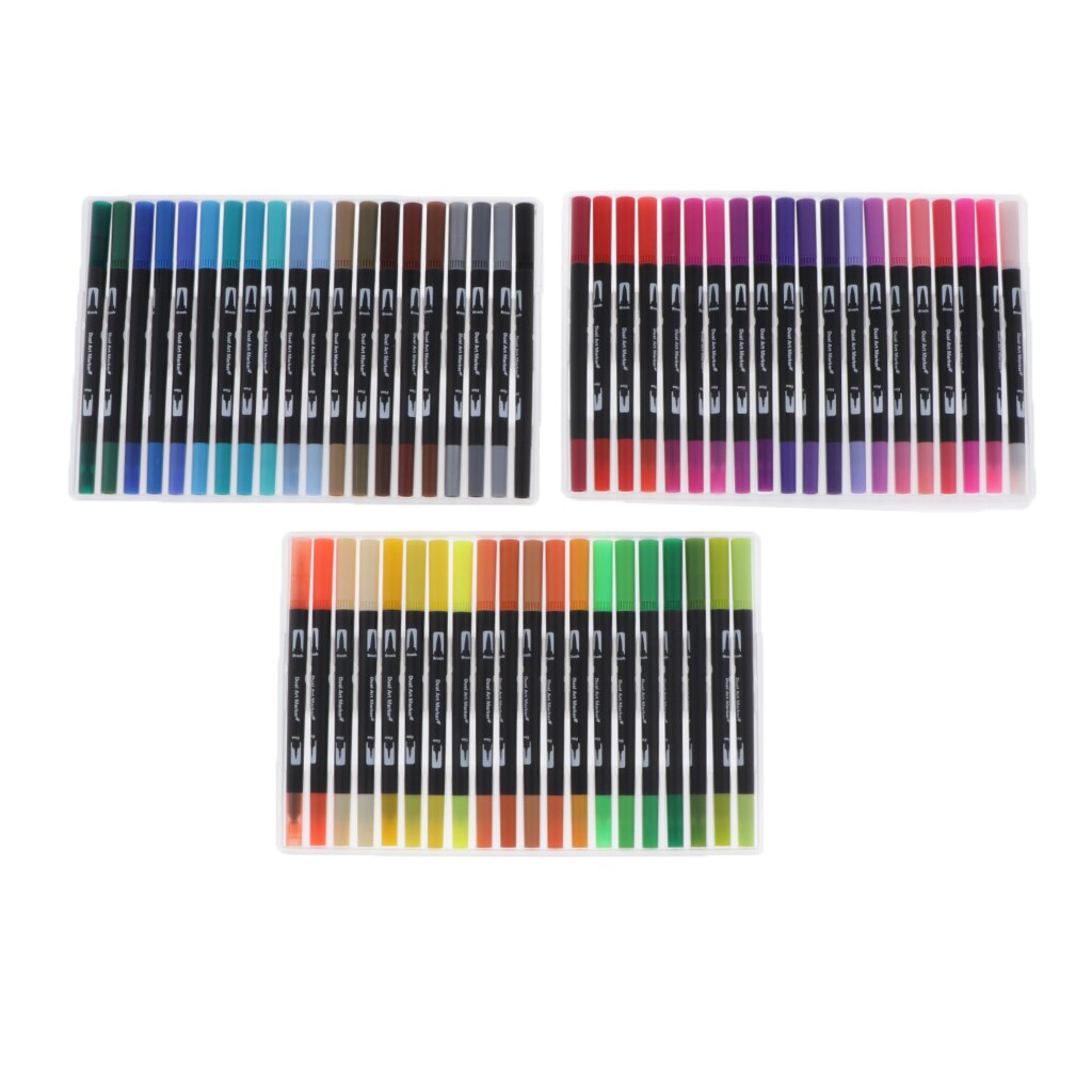 24 36 60 100 120 Pennen Set Aquarel Borstel Pennen... – Grandado