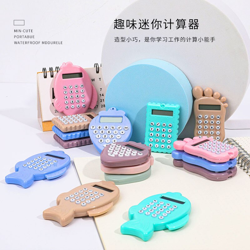 Cute Cartoon Cookie Fun Mini Calculator Students C... – Grandado