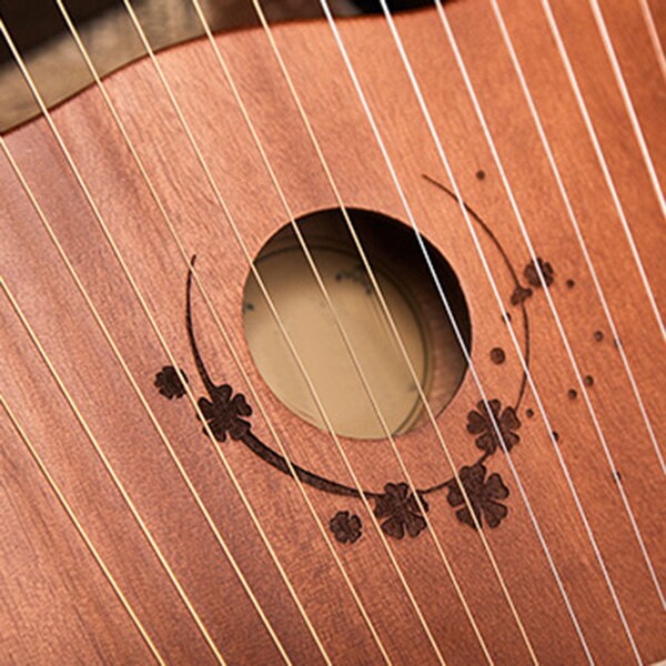 Lyre harpe, 10 cordes bois corps bois placage haut... – Grandado