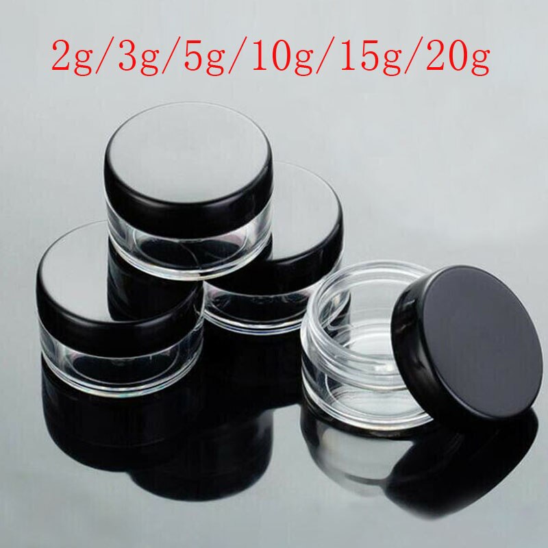 10pcs 2g/3g/5g/10g/15g/20g Plastic Clear Cosmetic ... – Grandado