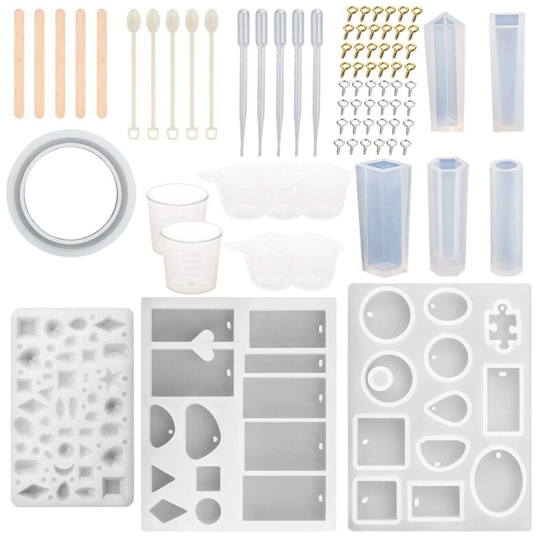 79Pcs DIY Silicone Casting Molds Tools Set for Res... – Grandado