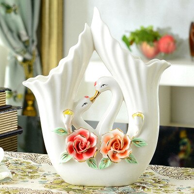 Modern ceramic flower arrangement vase home decora... – Grandado