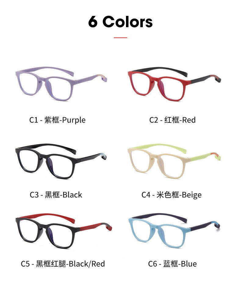 Simvey Silicone Kids Anti Blue Light Glasses Class... – Grandado