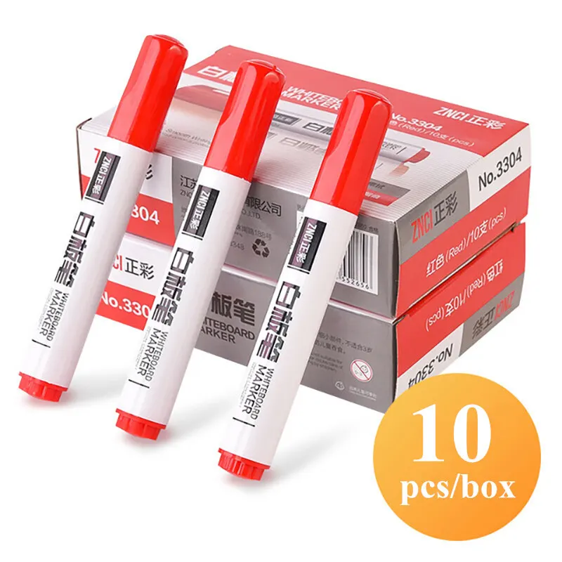 10 Pens/Box Whiteboard Marker Pen Easy To Wipe Qui... – Grandado