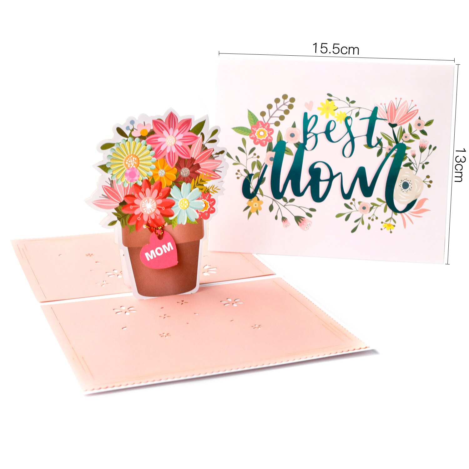 Pop-Up Flower Card Flora 3D Greeting Card for Birt... – Vicedeal