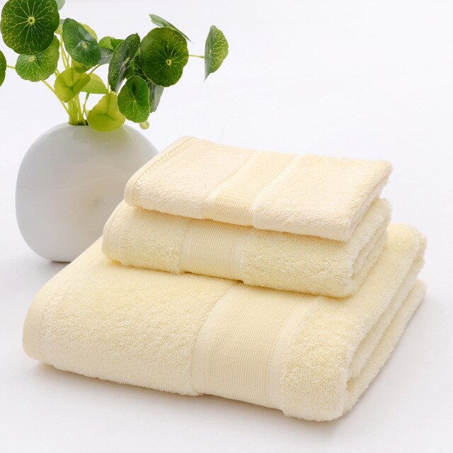 3PCS/set Bamboo fiber Hand Face Bath Towel Sets Sp... – Grandado