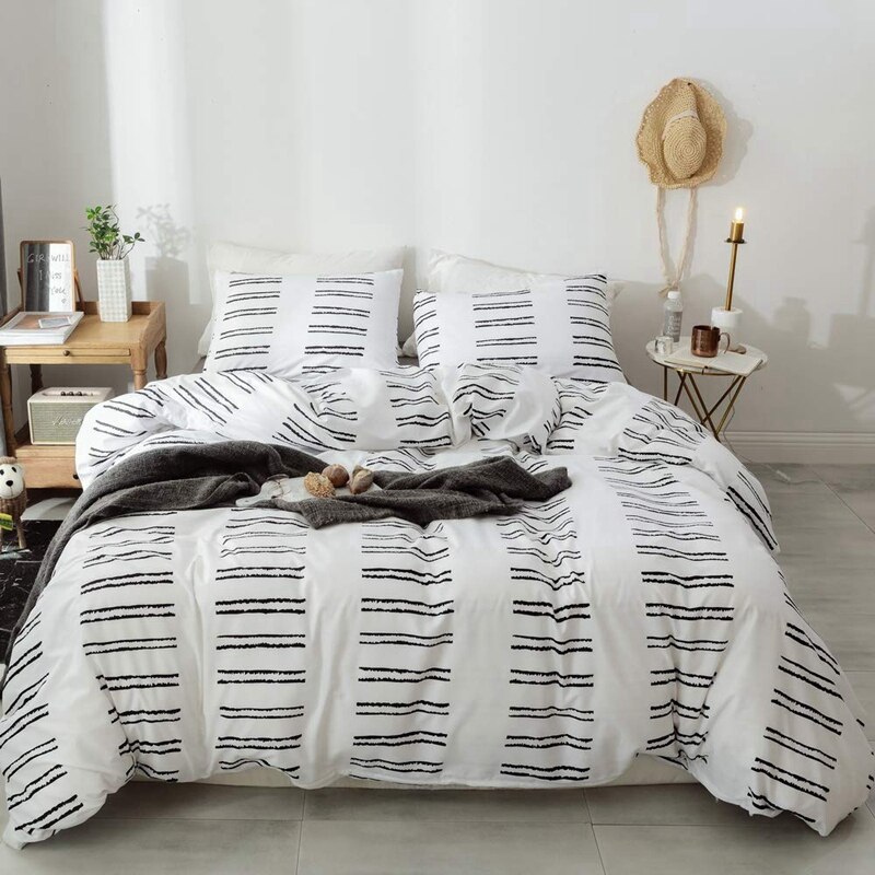 3-Piece Duvet Cover Set Microfiber Duvet Cover Bed... – Grandado